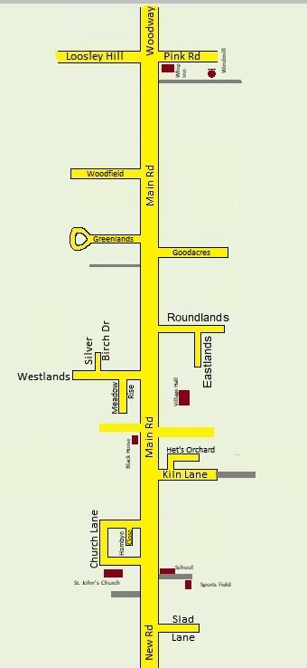 Lacey Green Street Map
